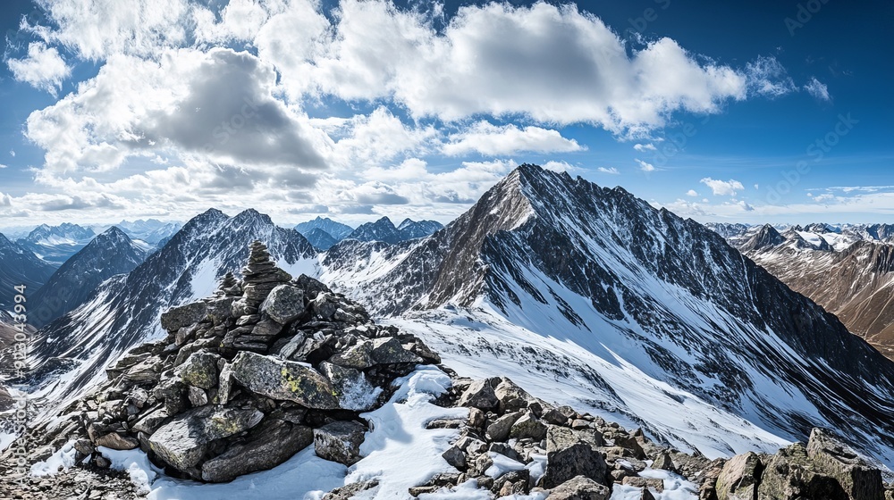 The peak of Mount Serles in the Seven Summits Stubai offers a ...