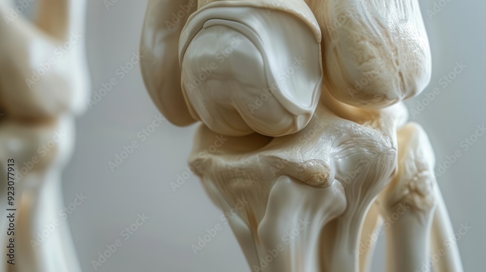 Cross-sectional view of knee joint anatomy, emphasizes the interaction ...