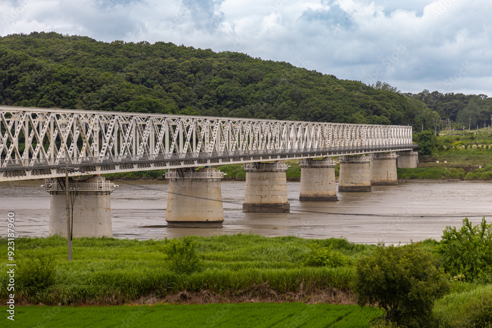 Imjingang Railway Bridge, Dokgae Bridge, Korean Demilitarized Zone, DMZ ...
