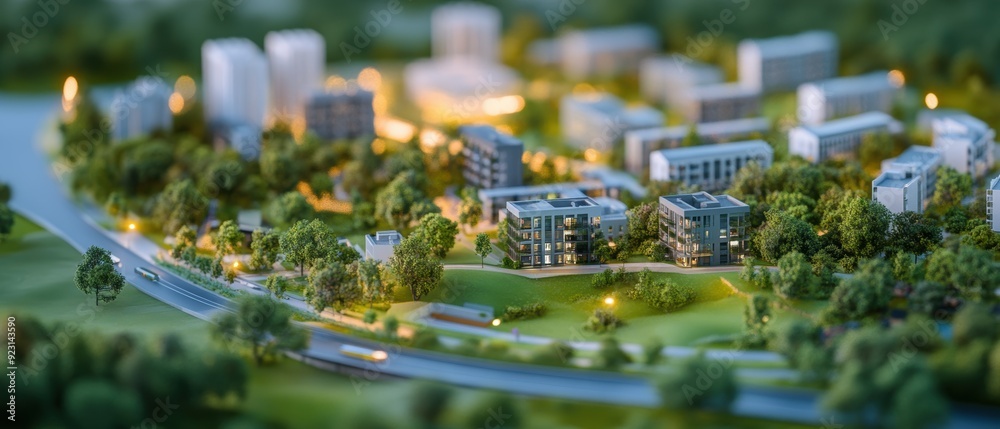 Futuristic Cityscape 3D Model with Urban Planning Proposals for ...