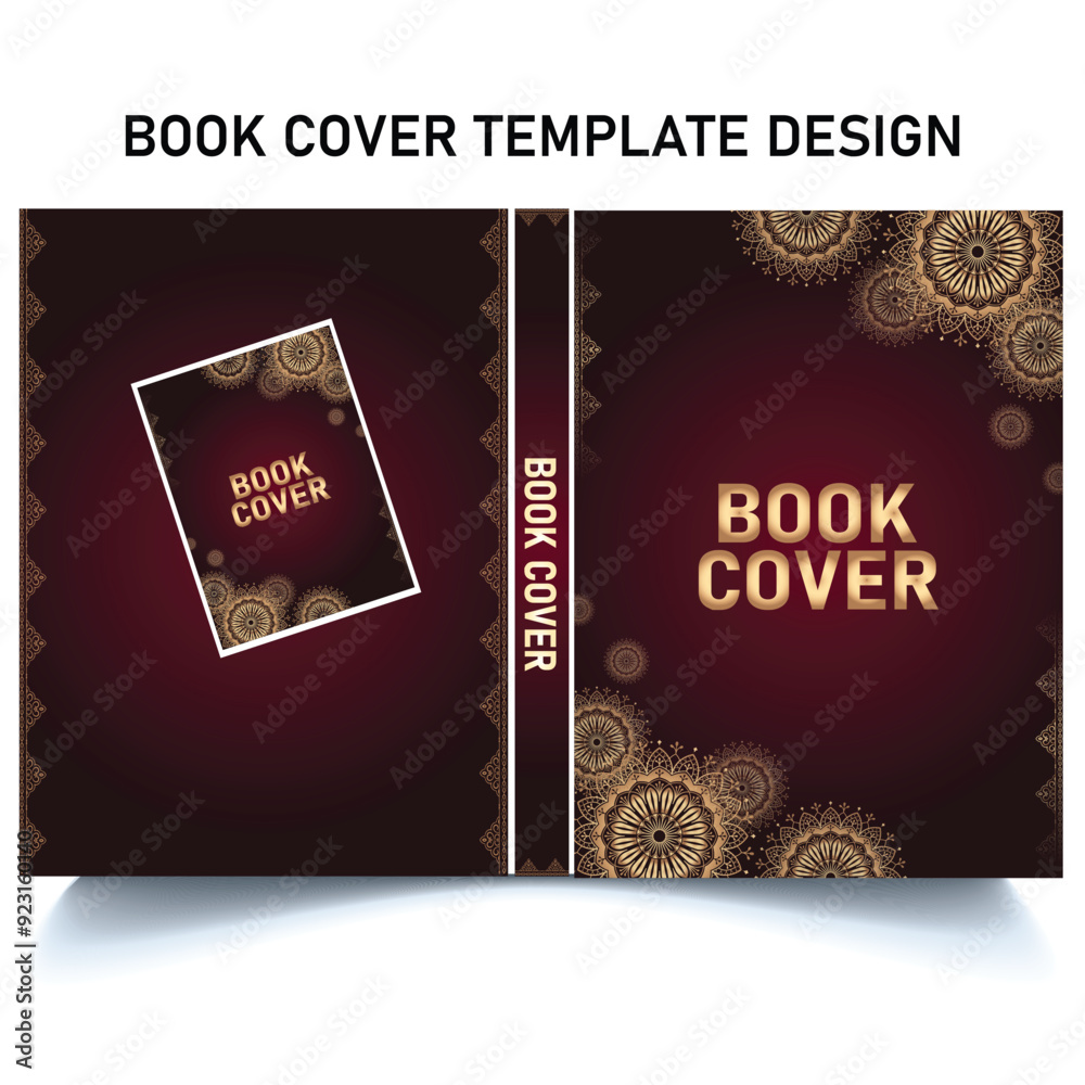 Luxury premium Islamic Arabic Style Book Cover Template Design, islamic ...
