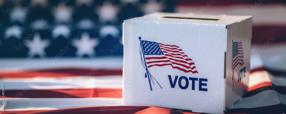 Voter Booth Ready for Election Day. A photo of a voting booth with the ...