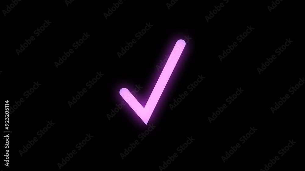 check mark sign or tick mark icon animation. confirm symbol animation ...