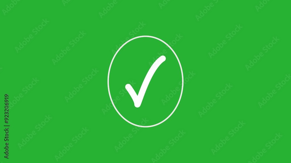 check mark or tick mark phone confirm icon animation, icon of approved ...