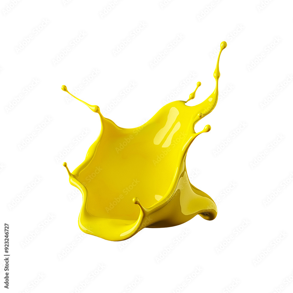 Dynamic yellow mango splash isolated on Png background with drops and ...