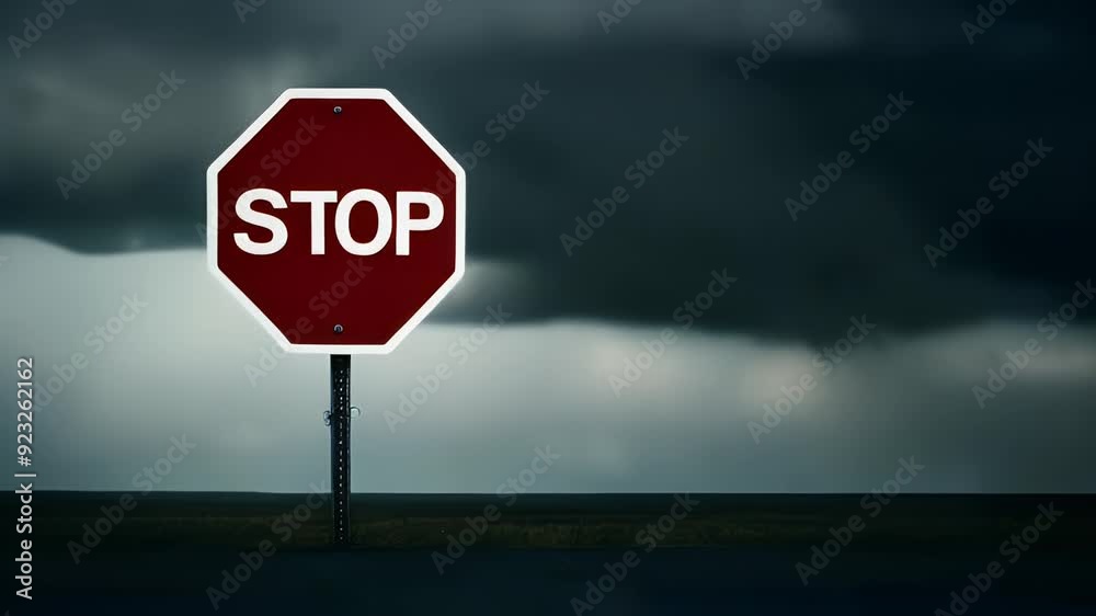stop conceptual stormy caution sign warning danger signs traffic red ...