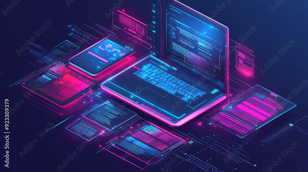 "Web development and coding: Cross-platform website development. Adaptive layout for internet ...