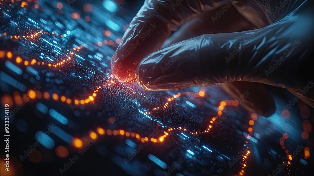 Scientists using CRISPR technology to precisely edit DNA sequences in a ...