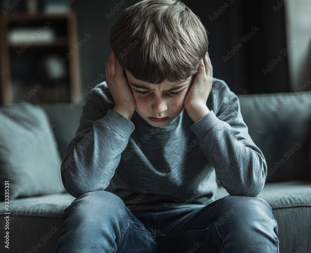 Having a conflict unhappy sad tired arguing unsupporting ignoring ...