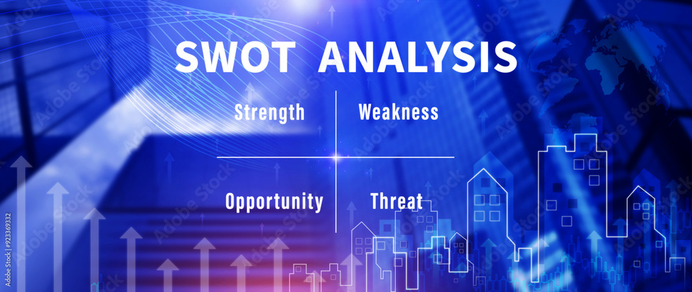 SWOT analysis concept, swot analysis strategy diagram, Strength and ...