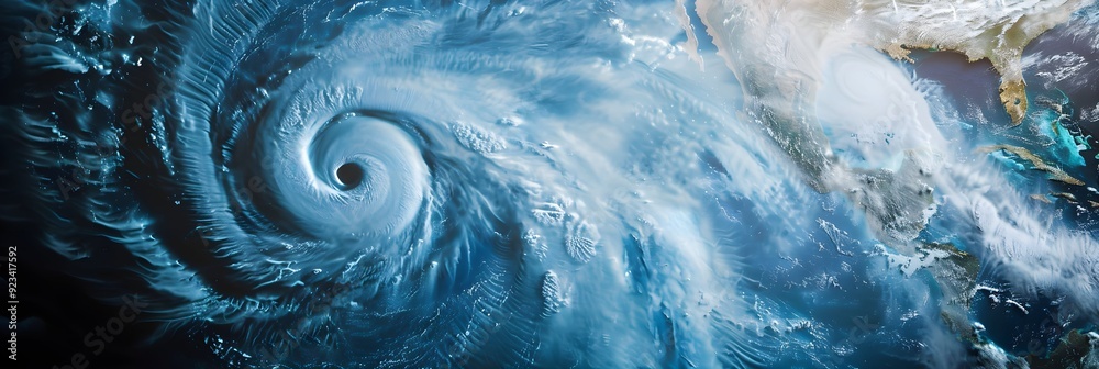 Super Typhoon, tropical storm, cyclone, hurricane, tornado, over ocean ...