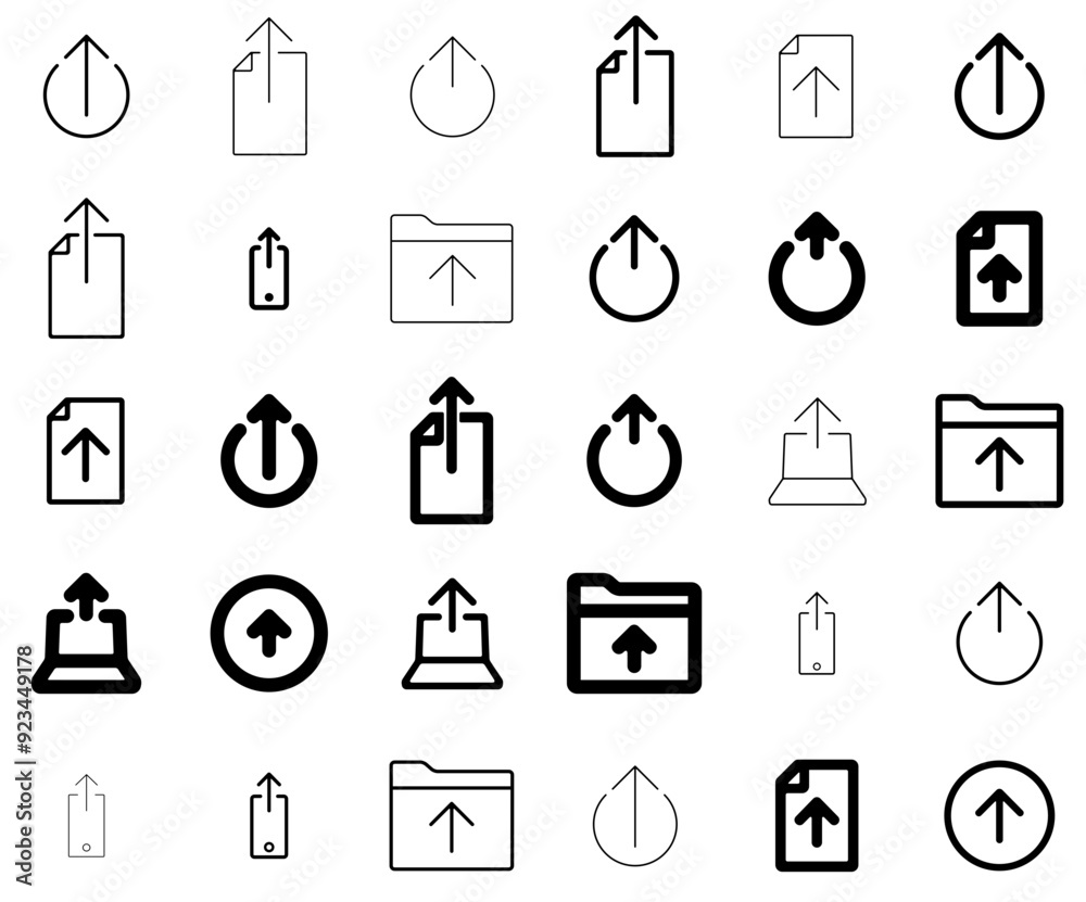 Set Of Export Icons Web Header Banner Design Containing Export,Laptop ...