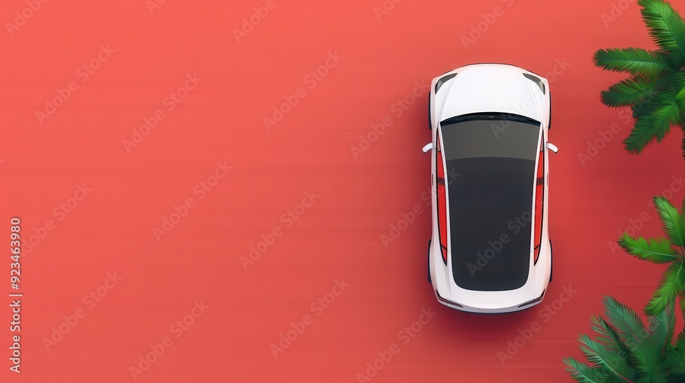 Safety and performance sensors for electric vehicles flat design, top ...