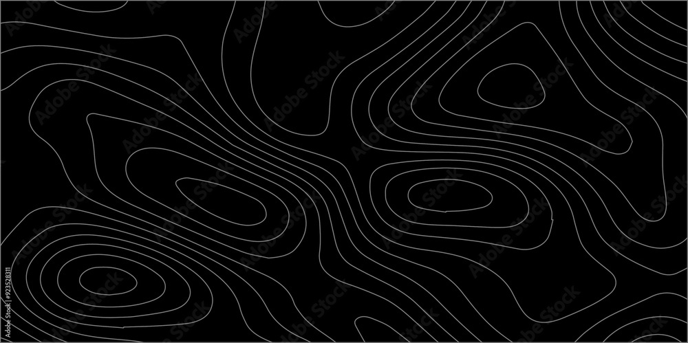 Topographic map background. geographic line map with elevation ...