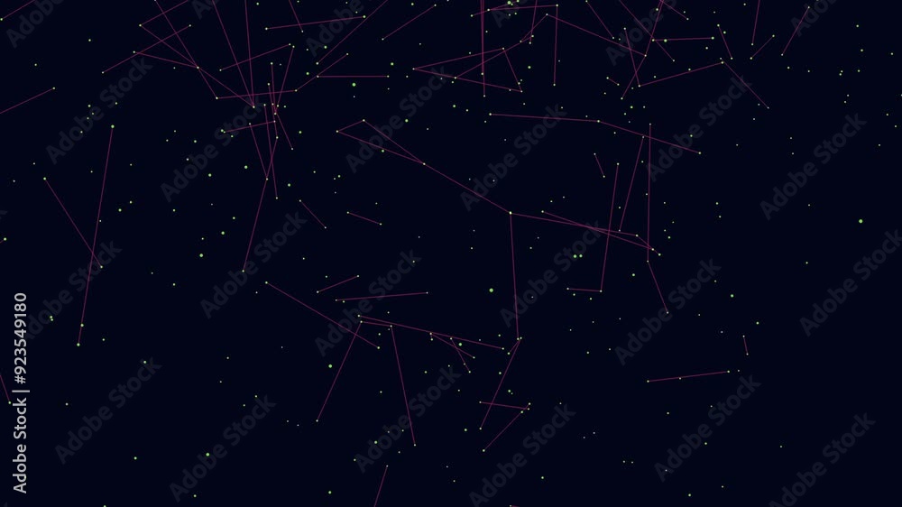 A constellation in the night sky depicted as stars connected by lines ...