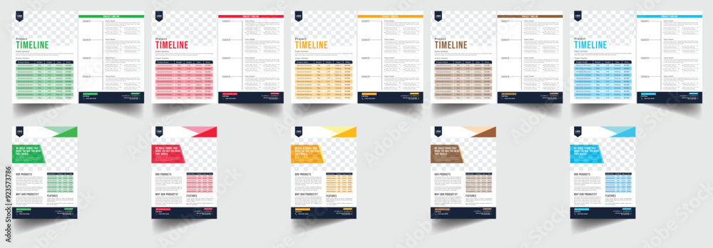 Technical Data Sheet layout template. Product Catalogue & modern a4 ...