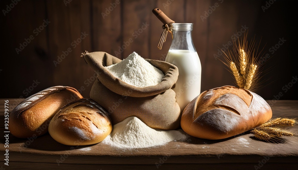Artisan Bread Still Life Rustic charm meets culinary craftsmanship in ...