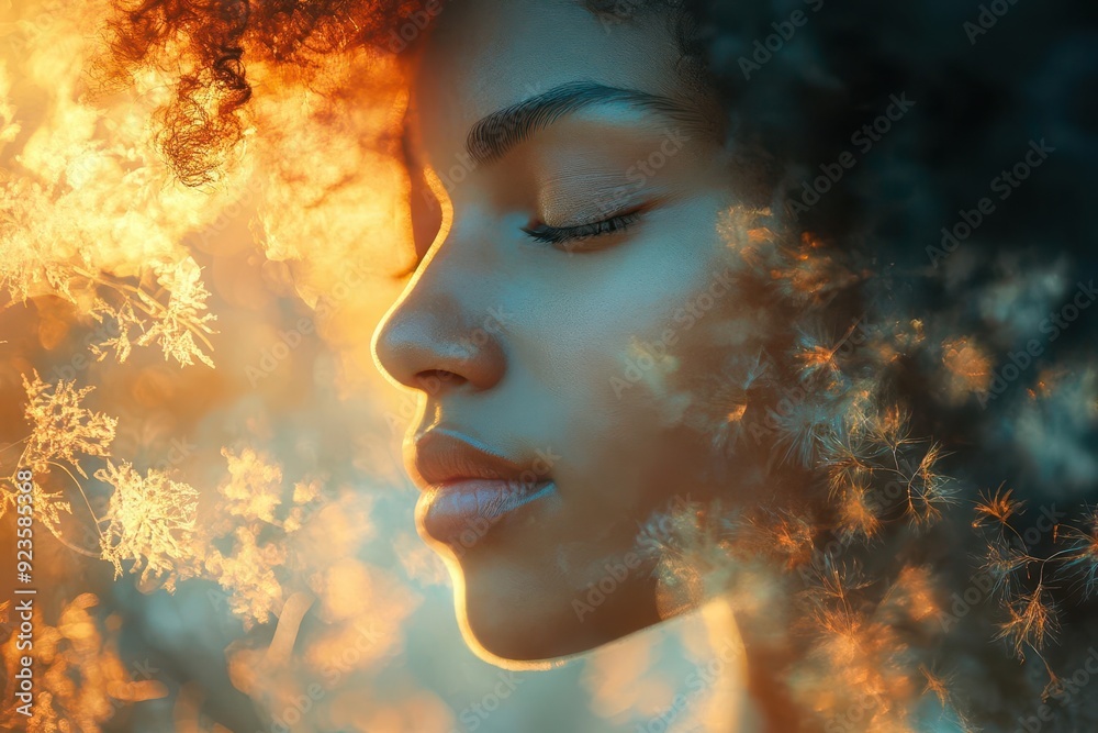 compassionate healer surrounded by diverse patients ethereal glow ...