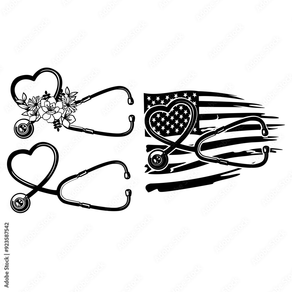 Stethoscope | Floral Stethoscope | US Stethoscope | Heart Beat ...