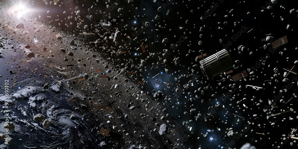 Space debris is the orbital minefield of technology, endangering ...