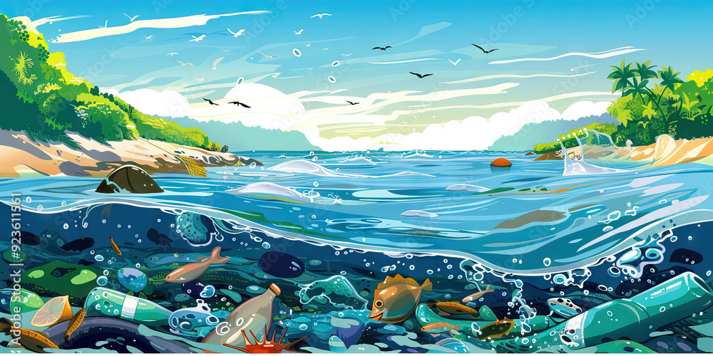Water pollution is the tainted stream of contamination, endangering ...