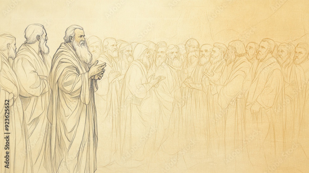 Exodus:Jethro's Visit,Concerned Jethro Observes Moses Judging Disputes ...