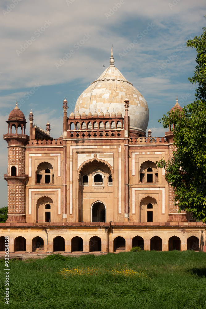 Sander jung (jang) Tomb in Delhi, India. The tomb is a sandstone and ...