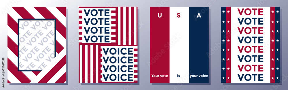 Election campaign letterhead cover patterns and designs template. Vote ...