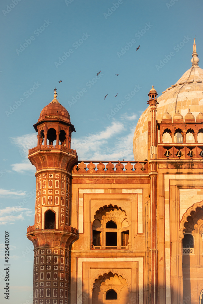 Sander jung (jang) Tomb in Delhi, India. The tomb is a sandstone and ...