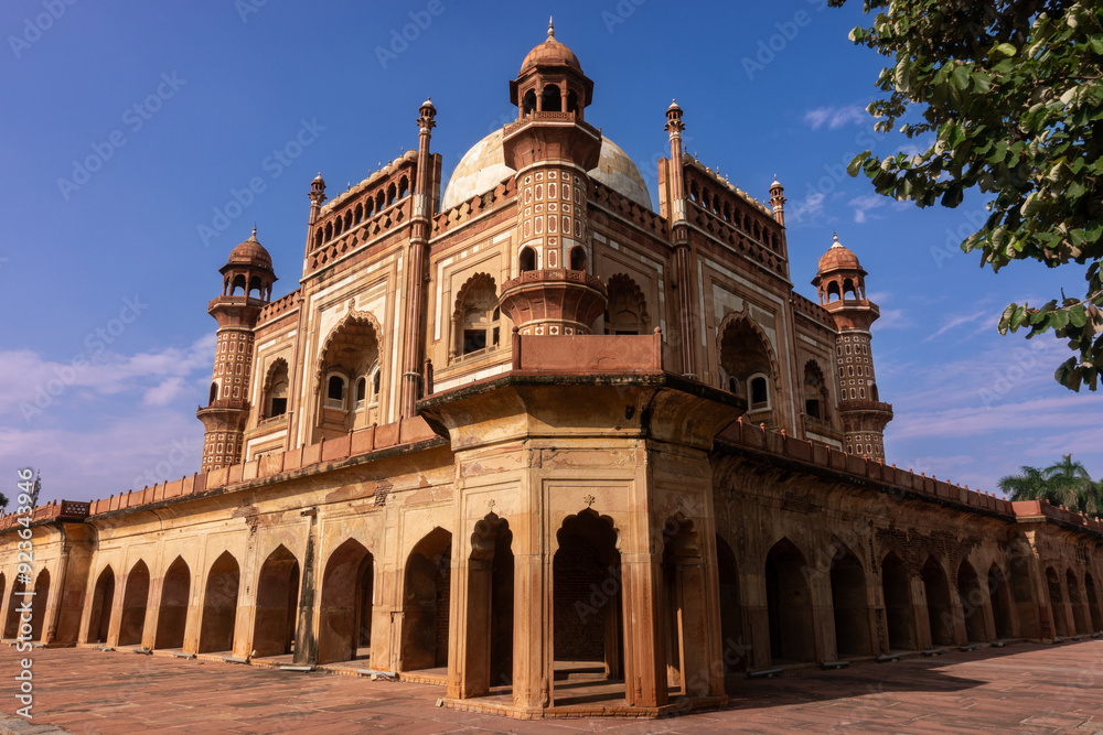 Sander jung (jang) Tomb in Delhi, India. The tomb is a sandstone and ...