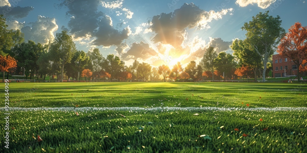 Ultimate frisbee field for National Ultimate Frisbee Day, August 14th ...