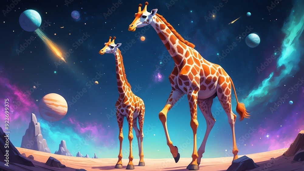gus the galactic giraffe a giraffe who explores outer game concept ...