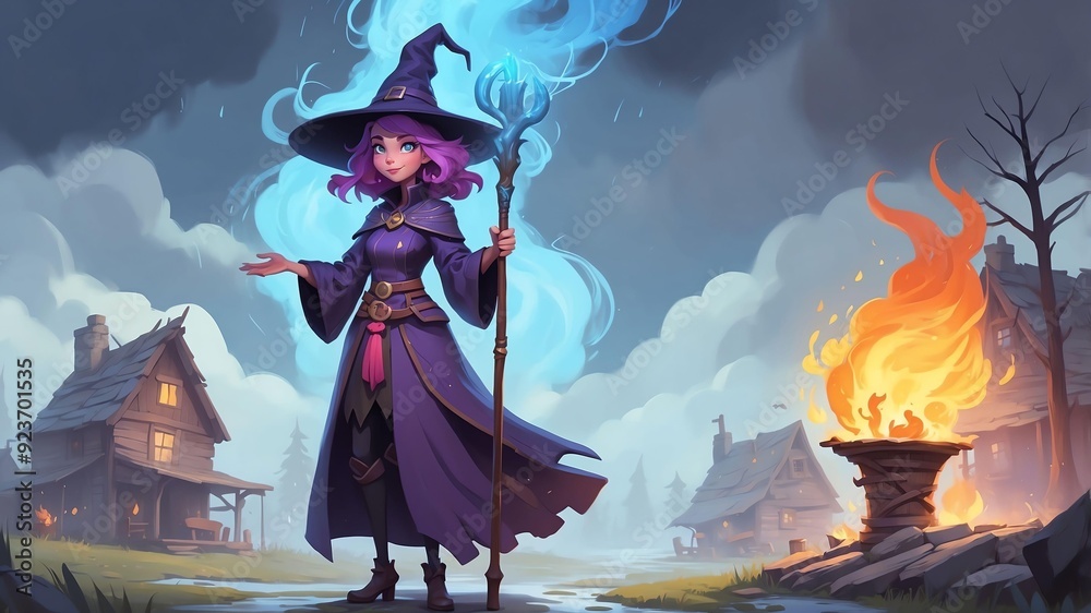 wendy the weather witch a witch who controls the weath game concept ...