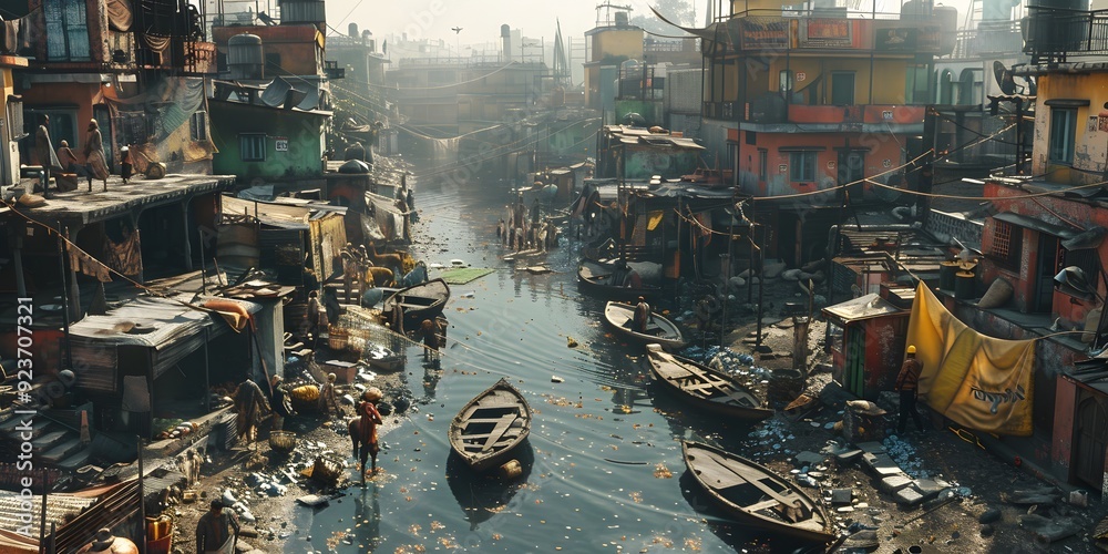 Stark Depiction of an Indian Slum: Economic Hardship, Garbage, and ...