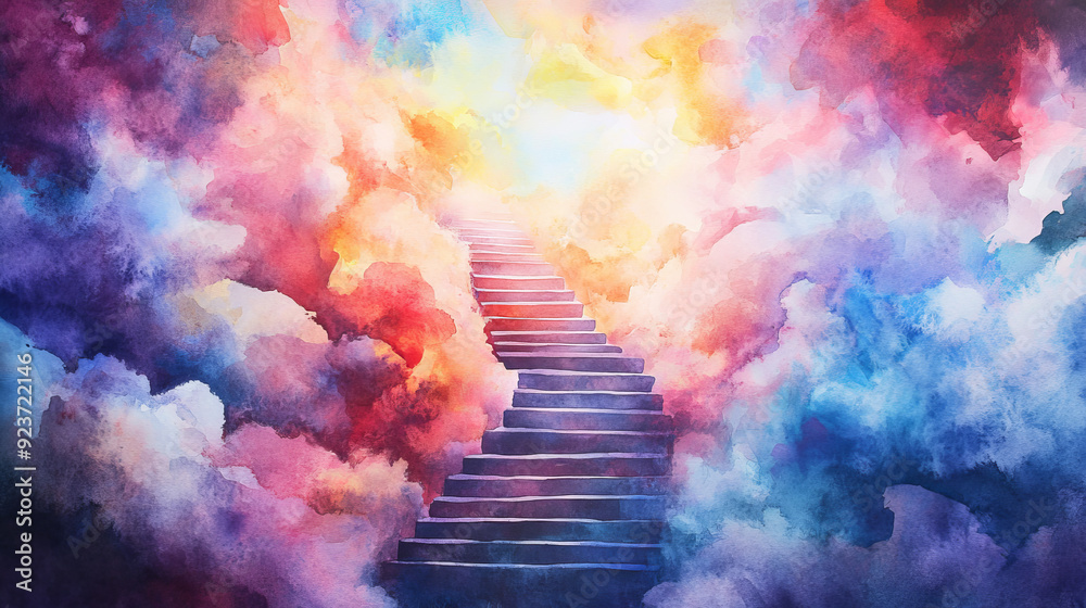 A stairway to heaven in a glorious setting, with the gates of Paradise ...
