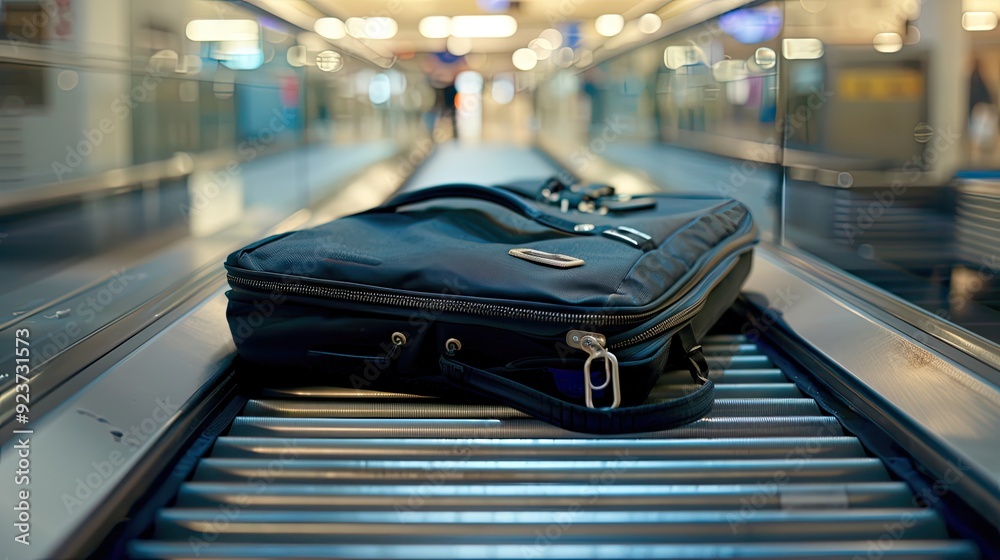 A suitcase was unexpectedly opened at an airport security checkpoint ...