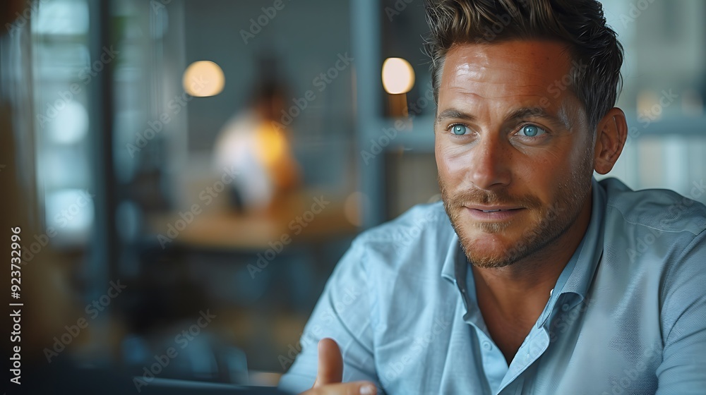 A detailed shot of an interview, highlighting the candidate's open ...