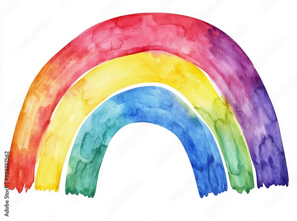 Pride month watercolor clipart. Rainbow clipart for pride stickers ...