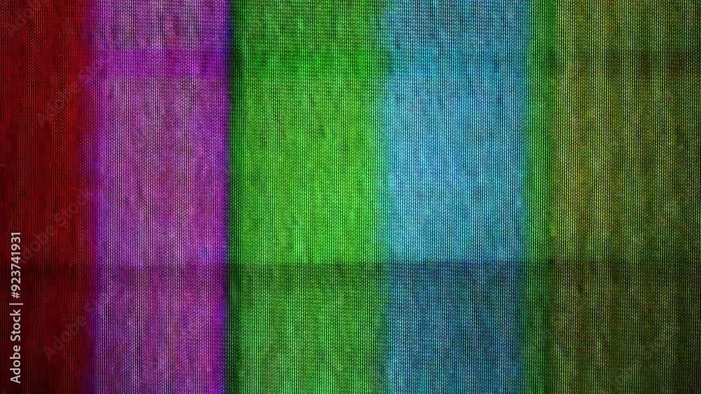 colorful VHS background with vertical purple, green, and blue stripes ...