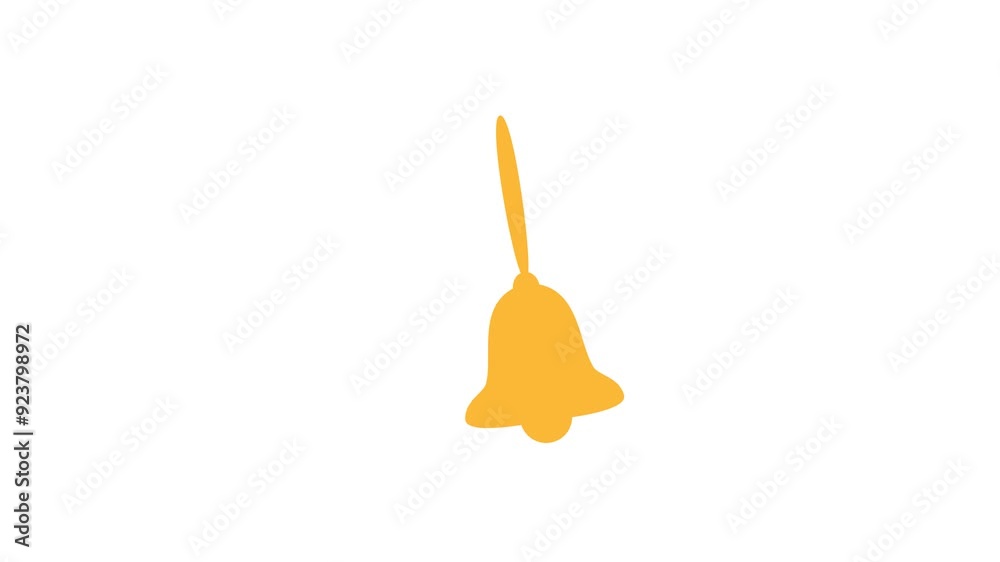 Bell icon. Bell ringing sign. Alarm concept, micro animation, cartoon ...