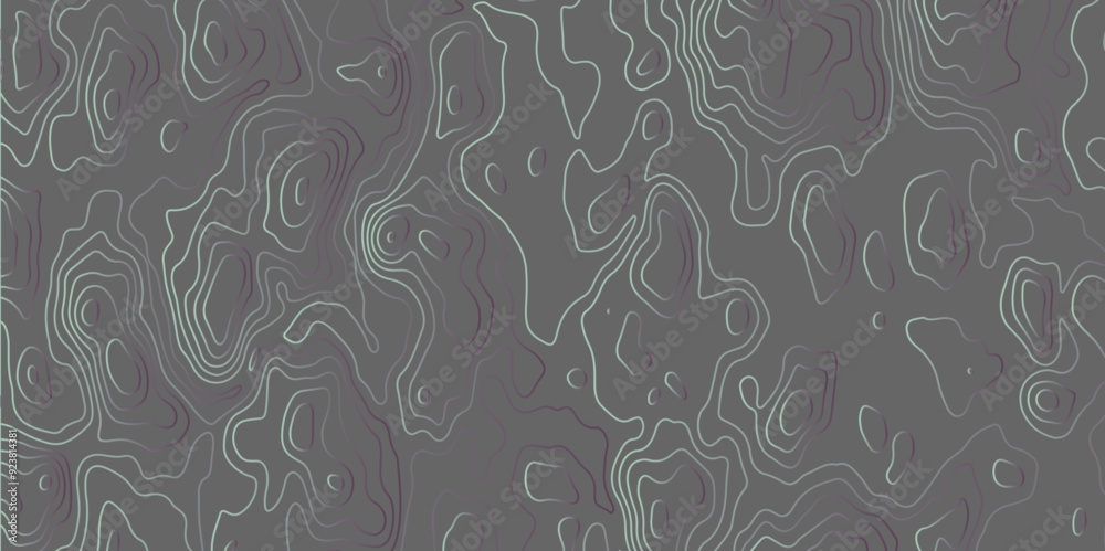 Abstract topographic map background geographic line map with elevation ...