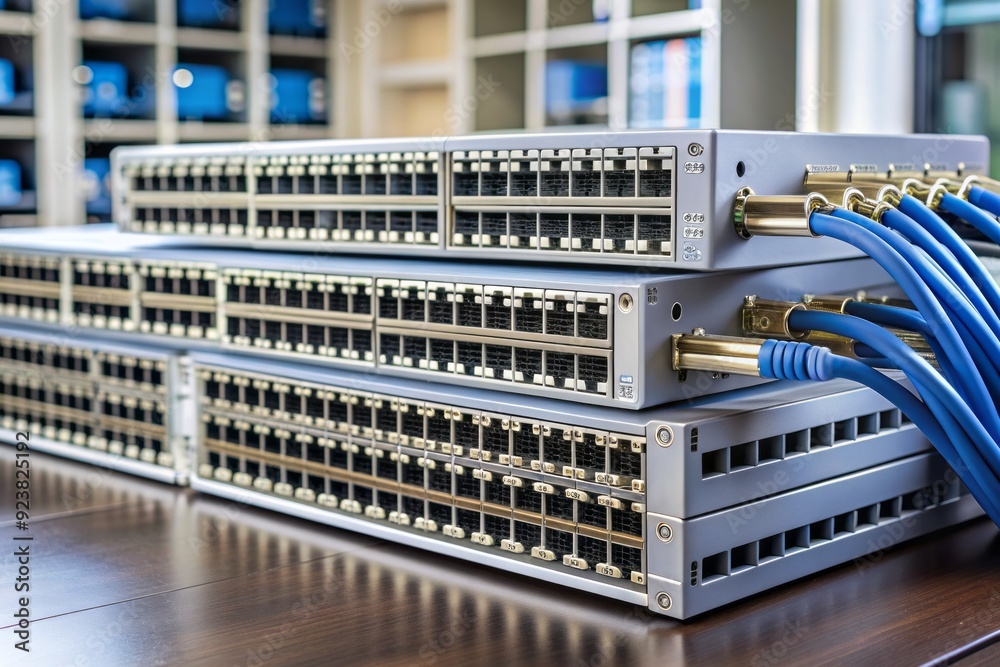 High-performance network switch with multiple Gigabit Ethernet ports ...