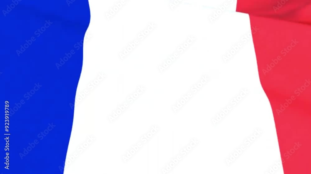France Flag Loop Animation, France Flag Waving Animation, Realistic HD ...