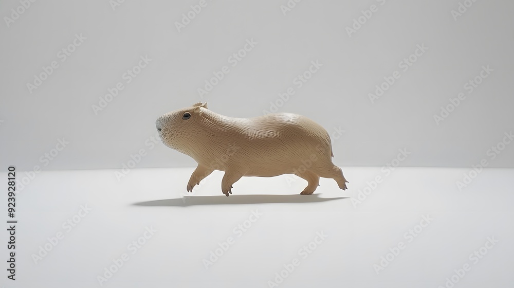 High-definition image of a capybara's entire body, highlighting its ...