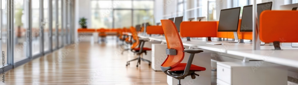 Open office with flexible seating for dynamic collaboration, adaptable ...