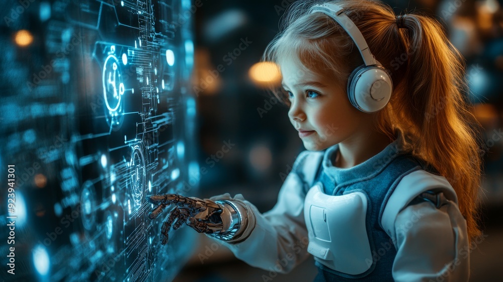 ภาพประกอบสต็อก AI-Driven Educational Games for Children: Educational ...