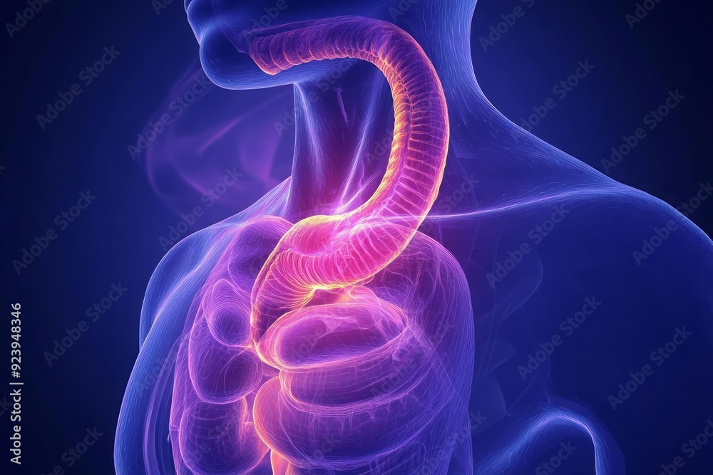 Anatomy of the esophagus and stomach, gastroesophageal reflux disease ...