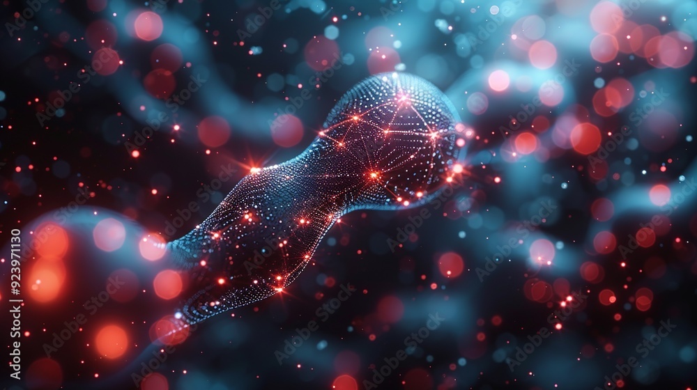 Quantum entanglement and computing theory design showcasing the ...