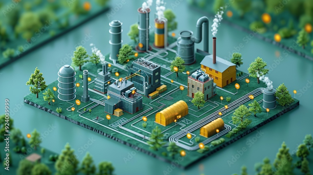 Create a visual explaining carbon credits, featuring a clear flowchart ...