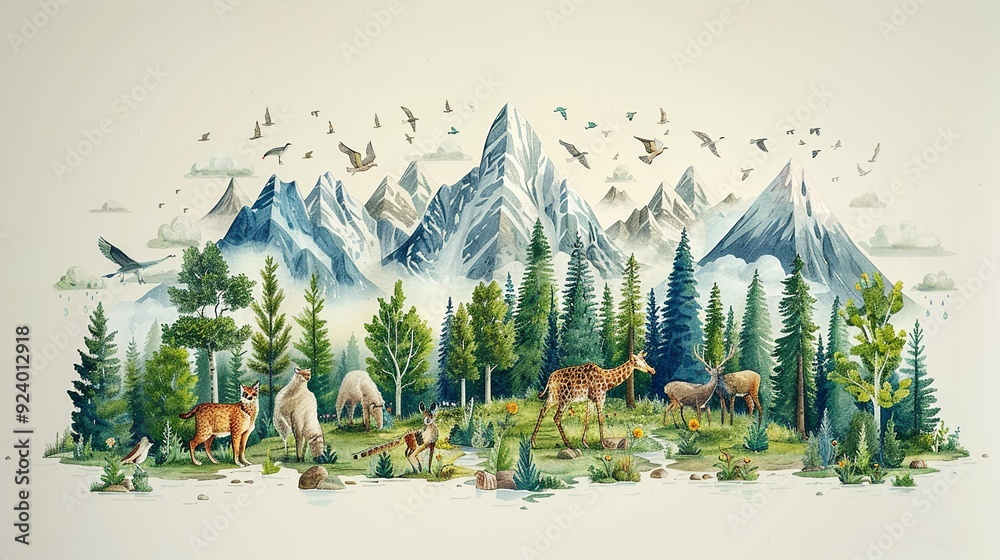 Depict the connection between global warming and ecosystem disruption ...